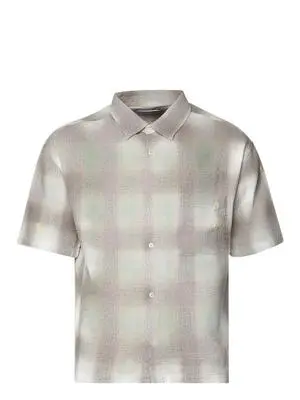 NAHMIAS Flannel Button Up Shirt Sand Sand - Tan