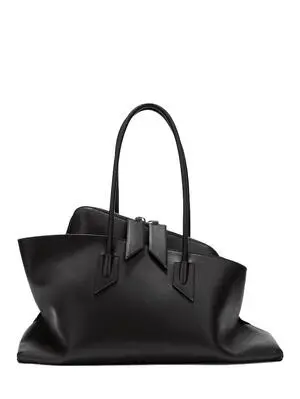 Attico La Passeggiata Medium Top Handle Bag - Black