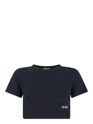 Attico Cropped Tee - Black
