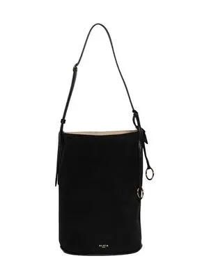 Alaïa Suede Bucket Bag - Black