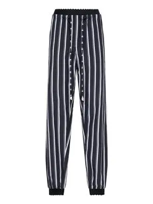 Attico Striped Cotton Pants - Multi