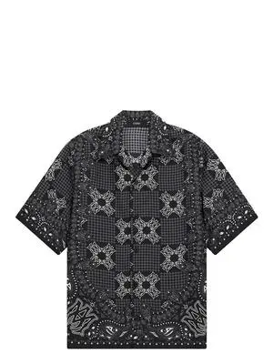 Amiri Ma Check Camp Shirt - Black