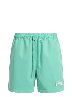 Amiri Patch Swim Shorts - Blue