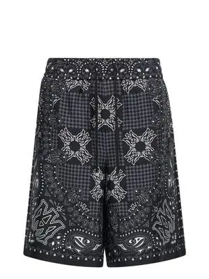 Amiri Ma Check Short - Black