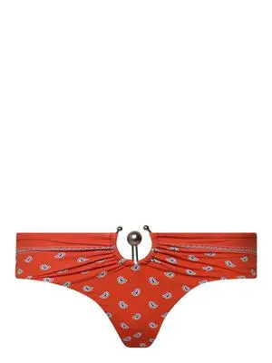 Christopher Esber Bandana Ruched Orbit Brief Carnelian Bandana Print - Multi