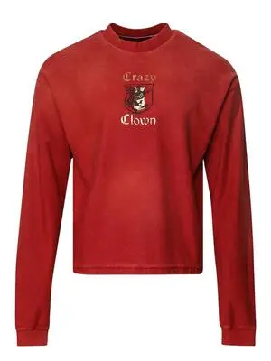 CRAZY CLOWN L.A. Palais Royal Assemblage Long Sleeve Tee - Red