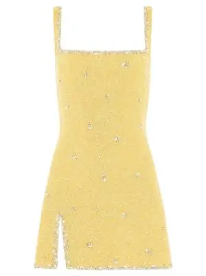 CLIO PEPPIATT Athena Mini Dress Lemon - Yellow
