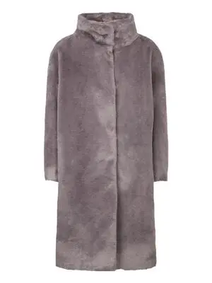 Herno Long Sleeved High-neck Coat - Gray