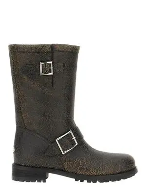 JIMMY CHOO Biker Mid Calf Boots - Multicolor