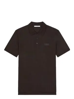 Givenchy Polo In Cotton With Paris Gros Grain - Ebony