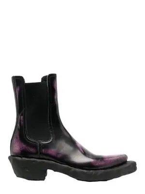 Camper Venga Pointed Toe Ankle Boots - Black