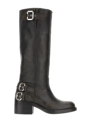 Chloé CHLOE Woman Knee High Boots With Buckle Detailing Multicolor