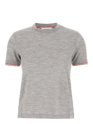 Thom Browne Grey Striped Knitwear - Multicolor