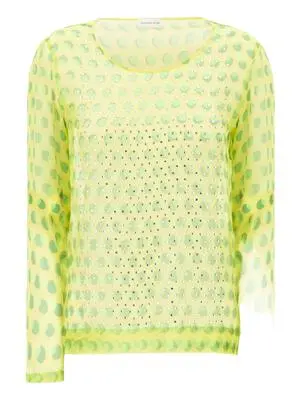 Dries Van Noten Long Sleeve Polka Dot Shirt - Multicolor