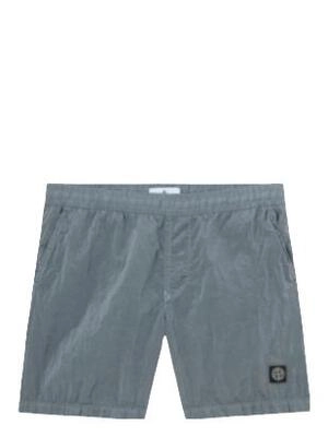 Stone Island Mid-length Swim Shorts With Pockets - Ashes