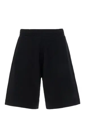 Givenchy Black Cotton Logo Patch Pocket Shorts - Multicolor