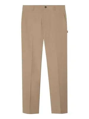 Burberry Cotton Twill Slim Chinos - Beige