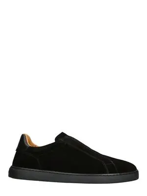 Magnanni Suede Laceless Sneakers - Black