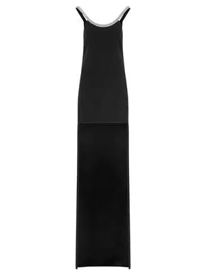TOM FORD Embellished Satin Maxi Dress - Black