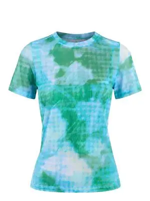 Ph5 Floral Print Mesh T-shirt - Green
