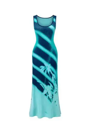 Ph5 Nikki Graphic Print Maxi Dress - Blue