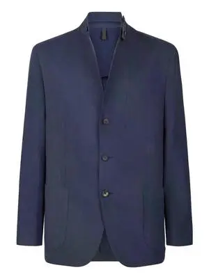 Sease Single-breasted Patch-pocket Blazer - Blue