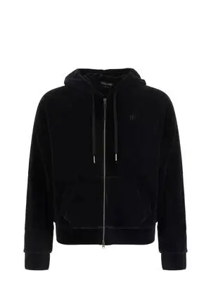 TOM FORD Zip-up Long-sleeve Hoodie - Black