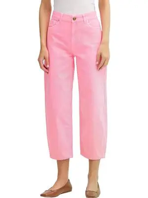 LOLA CASADEMUNT Lola Casademunt Cropped Jeans With Logo Patch