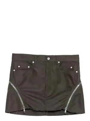 Rick Owens Bolan Banana Mini Skirt - Grey