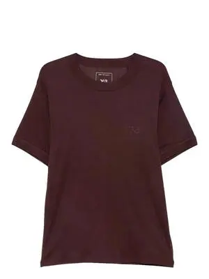 Y3 Logo-print Slim-fit T-shirt - Red