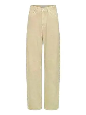 MARINE SERRE Moon Print Faded Jeans - Neutrals