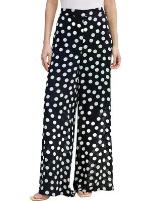 Joseph Ribkoff Polka-dot-print Trousers - Blue