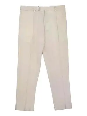BE ABLE Andy Pleated Belted Trousers - Neutrals