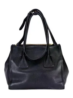 PRADA Twin Pocket Leather Tote Bag