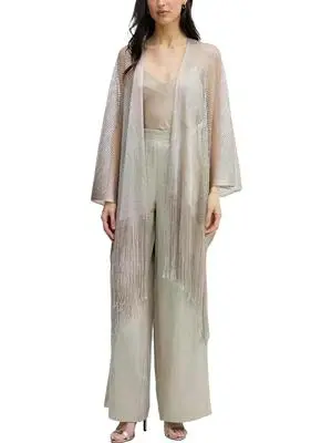Joseph Ribkoff Metallic-effect Palazzo Pants - Neutrals