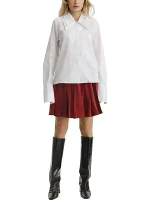 CUANNA Angel Pleated Skirt - Red