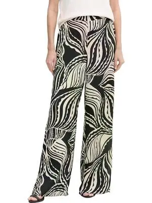 JOSEPH RIBKOFF Abstract-print Wide-leg Palazzo Pants