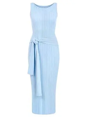 Ph5 Ayla Reversible Ribbed-knit Midi Dress - Blue
