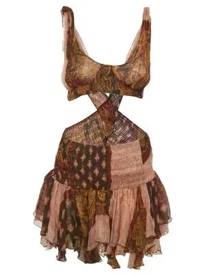 DONDE ESTEBAN Donde Esteban Estrellitas Cut-Out Mini Dress