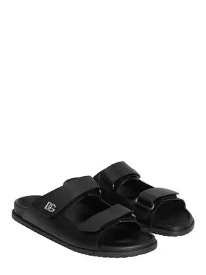 Dolce & Gabbana Calfskin Sandals - Black