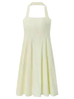 A.L.C. Elinor Halterneck Midi Dress - Neutrals
