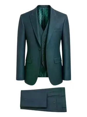 RAMON SANJURJO Three-piece Single-breasted Dinner Suit - Blue