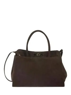 Fabiana Filippi Large Suede Tote Bag - Brown