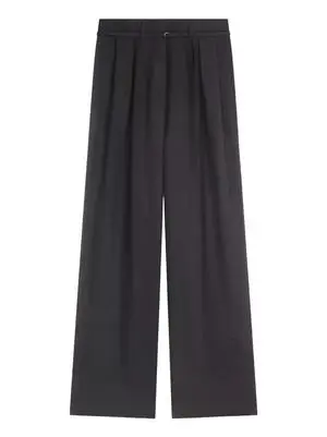 Dries Van Noten Belted Pleated Trousers - Black