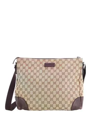 Gucci Gg Canvas Medium Messenger Bag - Brown