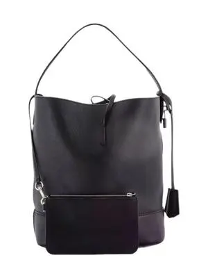 LOUIS VUITTON Nn14 Cuir Nuance Leather Gm Bucket Bag - Black