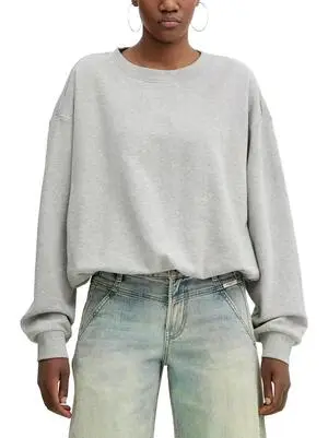 Miss Sixty Rhinestone-embellished Crewneck Sweatshirt - Grey