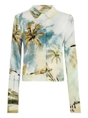 Oscar De La Renta Dominican Landscape Jacket - Neutrals