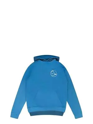 Rhude Logo-print Layered Design Hoodie - Blue