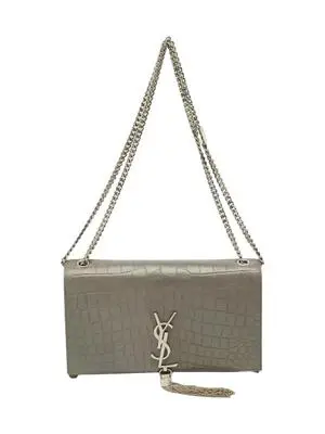 Saint Laurent Medium Kate Tassel Shoulder Bag - Grey